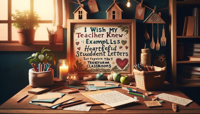 I Wish My Teacher Knew Examples: Heartfelt Student Letters That ...